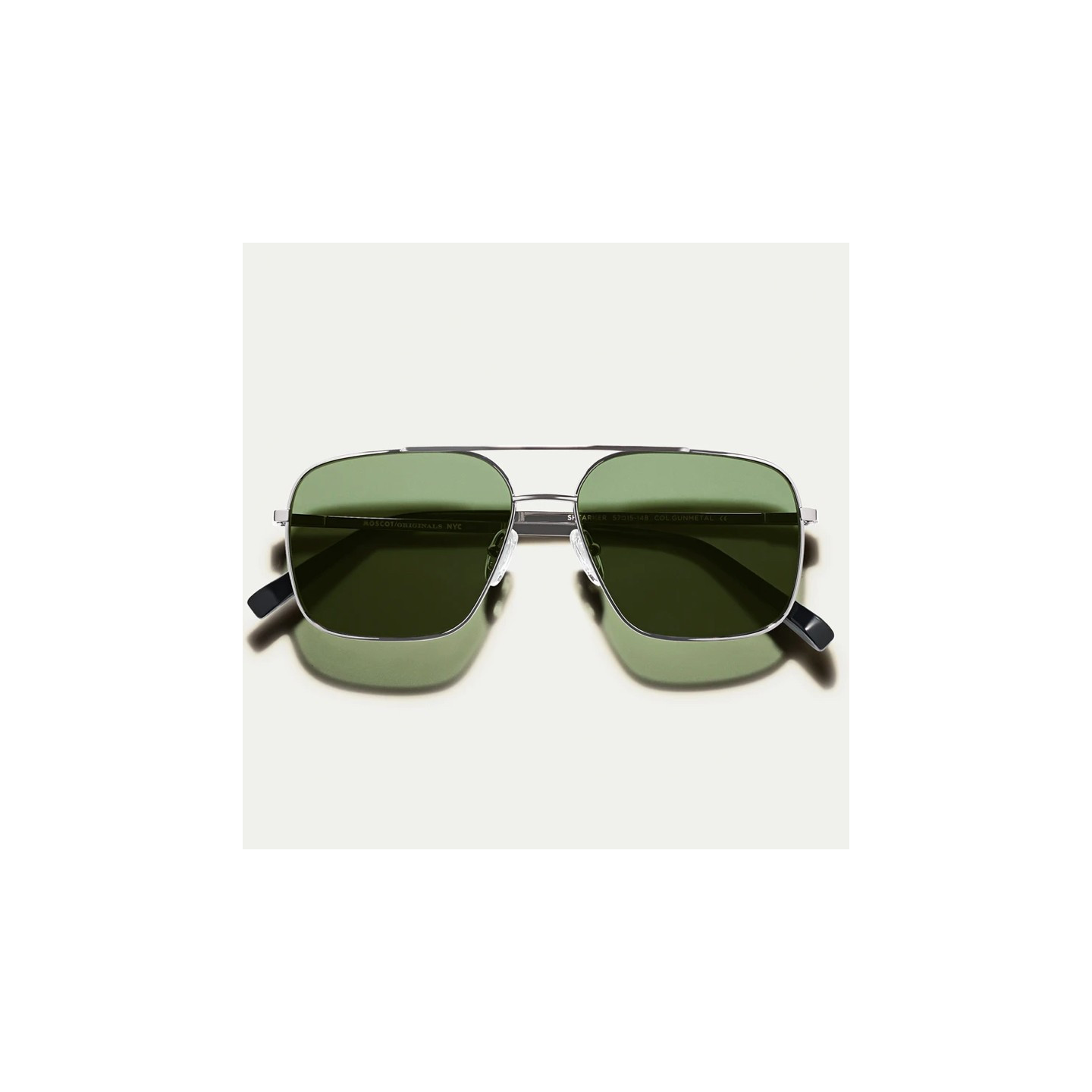 Moscot SHTARKER SUN | The iconic square metal Moscot model.